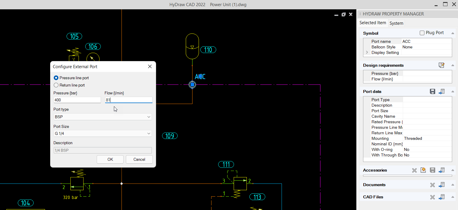 HyDraw CAD | Hydraulic Circuit Diagram Design Software