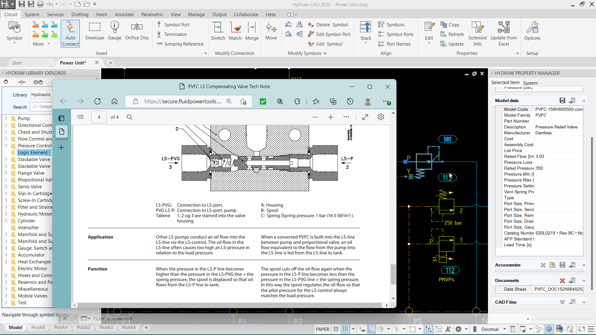 HyDraw CAD | Hydraulic Circuit Diagram Design Software